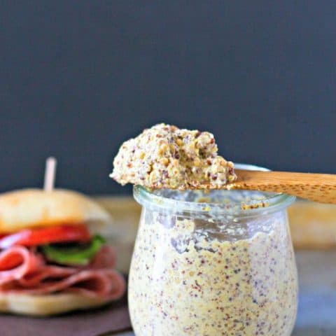 Whole Grain Mustard Homemade For Sandwiches and Dressings