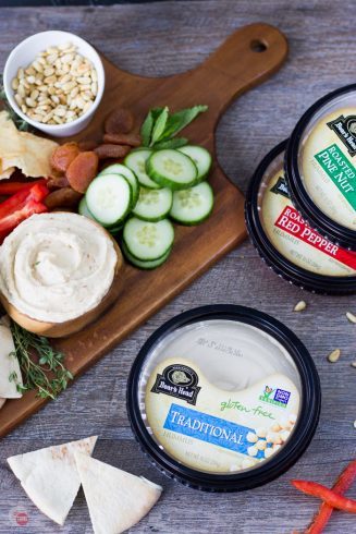 Hummus Meze Mediterranean Tapas Platter for Light Entertaining