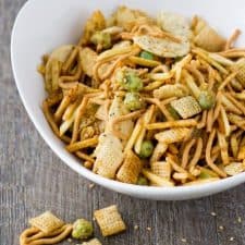 Asian Wasabi Chex Mix Party Snack for Far East Snacking!
