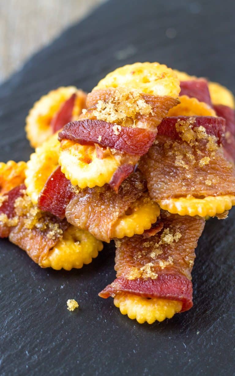 Sweet and Spicy Bacon Crackers - The Perfect Tailgate Snack
