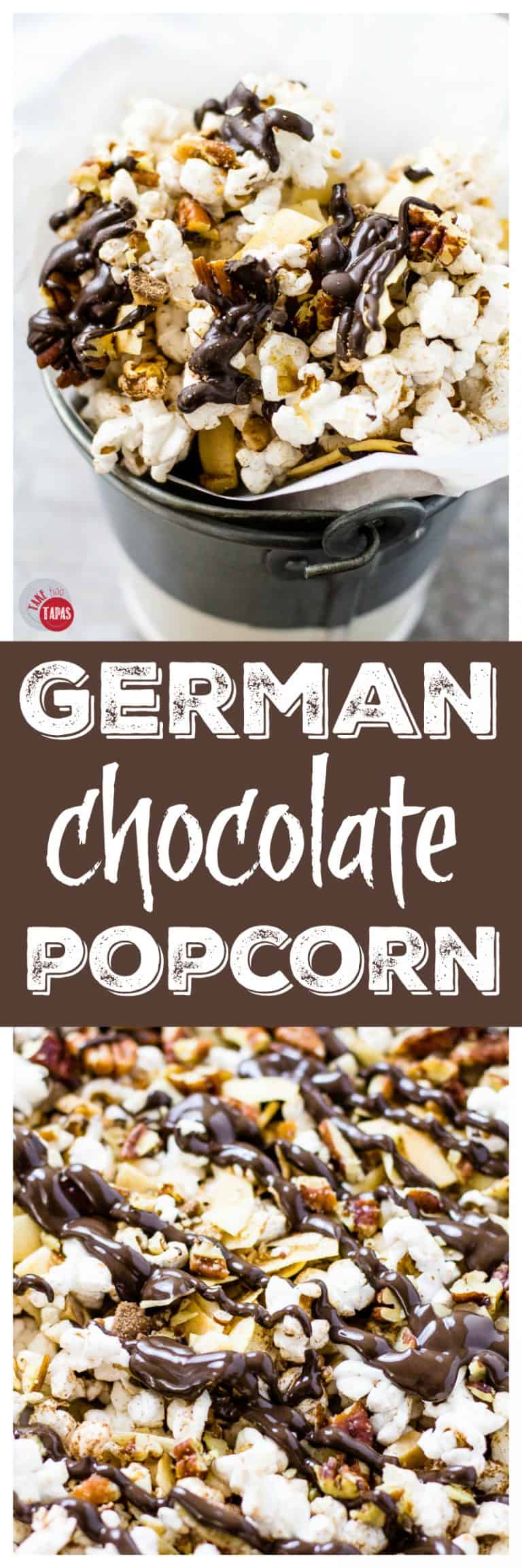 German Chocolate Popcorn | A Snack for Choctoberfest