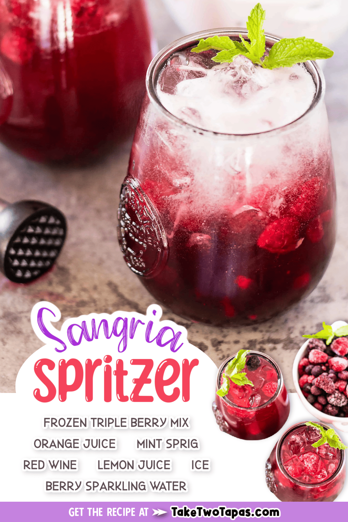 Skinny Sangria Spritzer - Take Two Tapas
