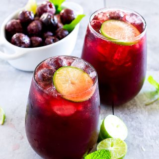CHERRY LIMEADE PUNCH {with Cream Soda}