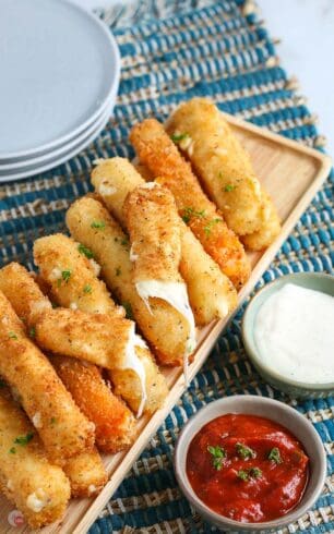Homemade Cheese Sticks with String Cheese ~ Take Two Tapas