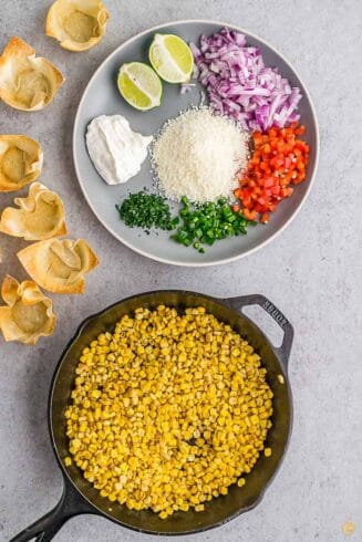 Street Corn Wonton Cups - Take Two Tapas