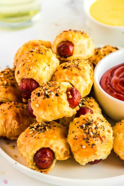 Puff Pastry Pigs in a Blanket {Classic Appetizer!} Take Two Tapas