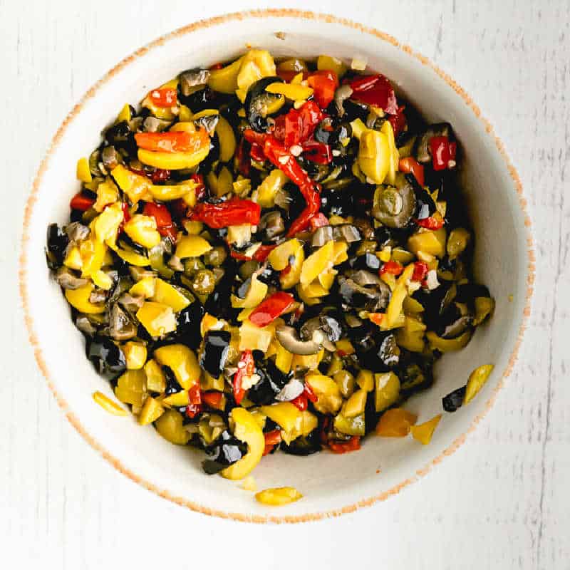Olive Salad (Muffuletta Salad Recipe) - Take Two Tapas