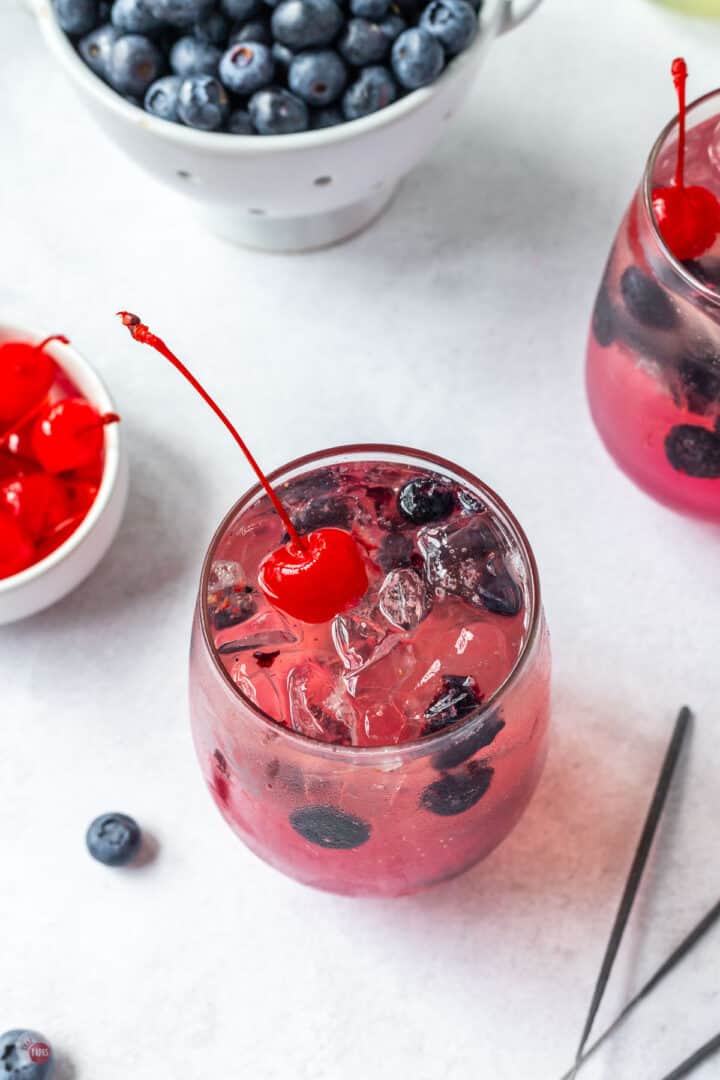 Blueberry Champagne Cocktail {Celebration Sparkler!} Take Two Tapas