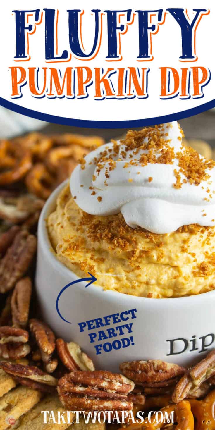 Fluffy Pumpkin Dip (No Bake)