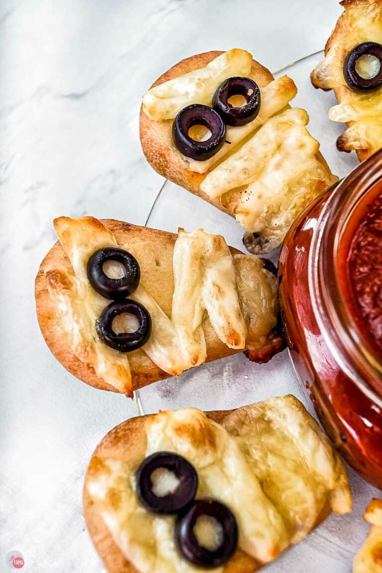 Halloween Mini Mummy Pizzas - Take Two Tapas