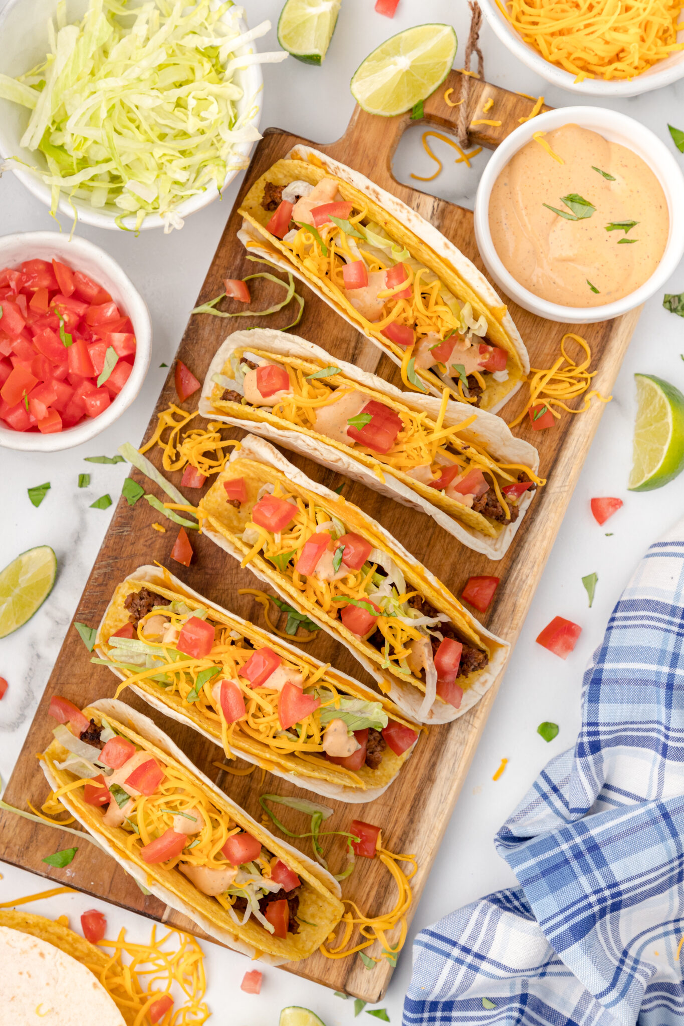 Cheesy Gordita Crunch Tacos - Take Two Tapas