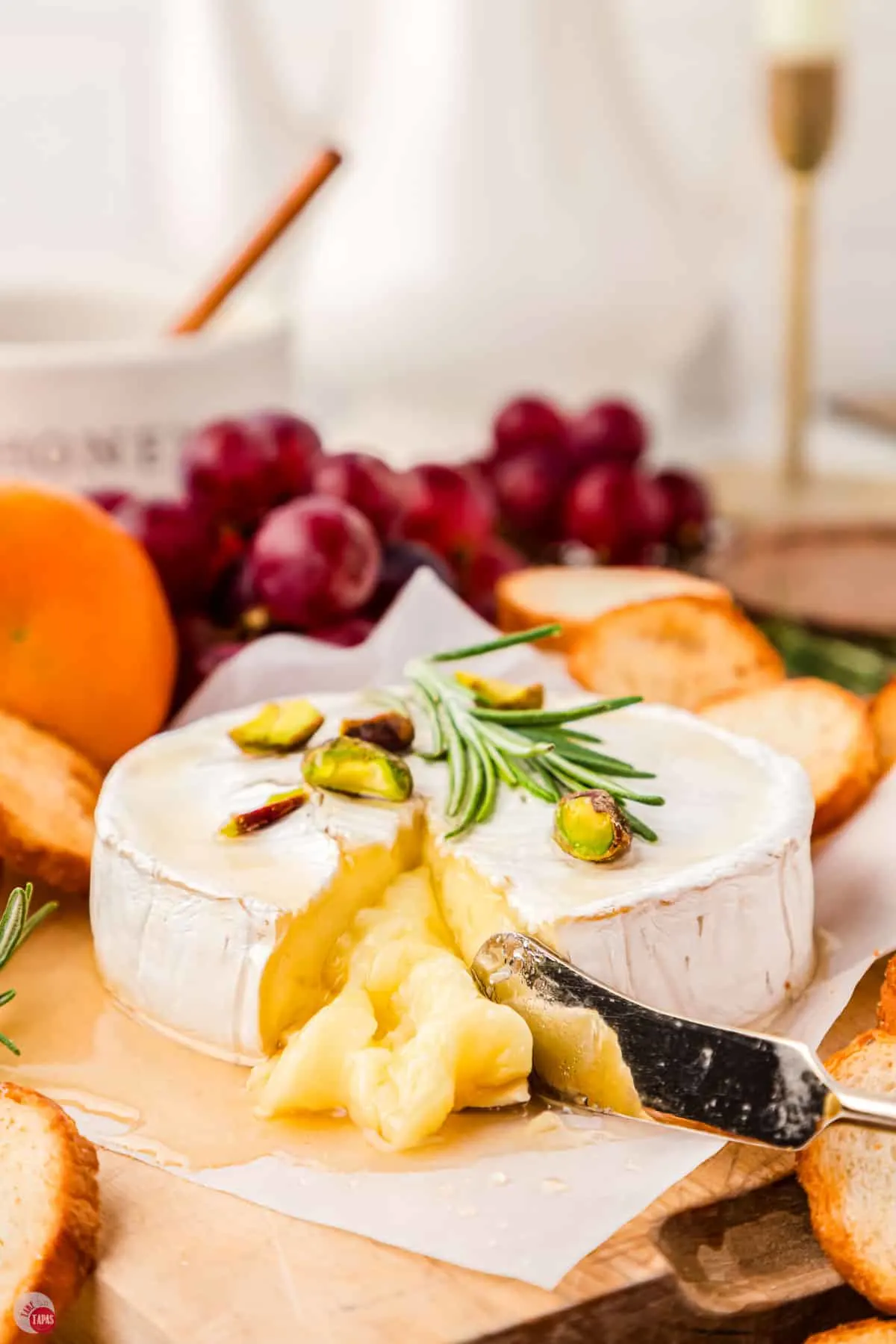 Baked Brie with Honey - Take Two Tapas