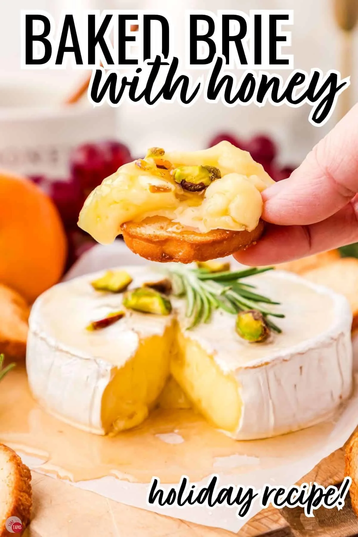 Baked Brie with Honey - Take Two Tapas
