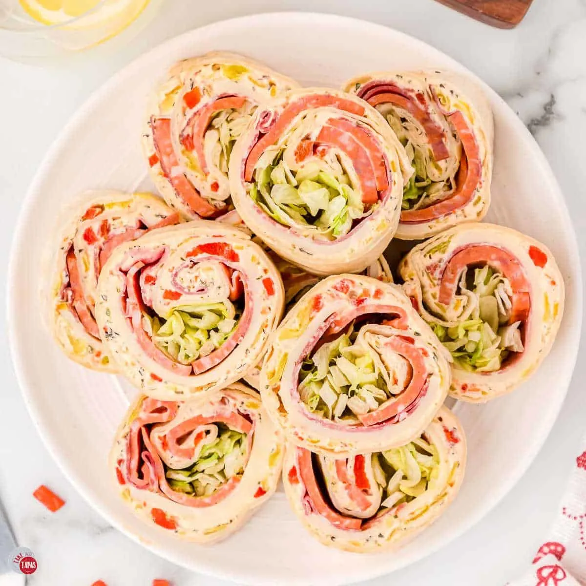 Italian Pinwheels (Easy Finger Food)
