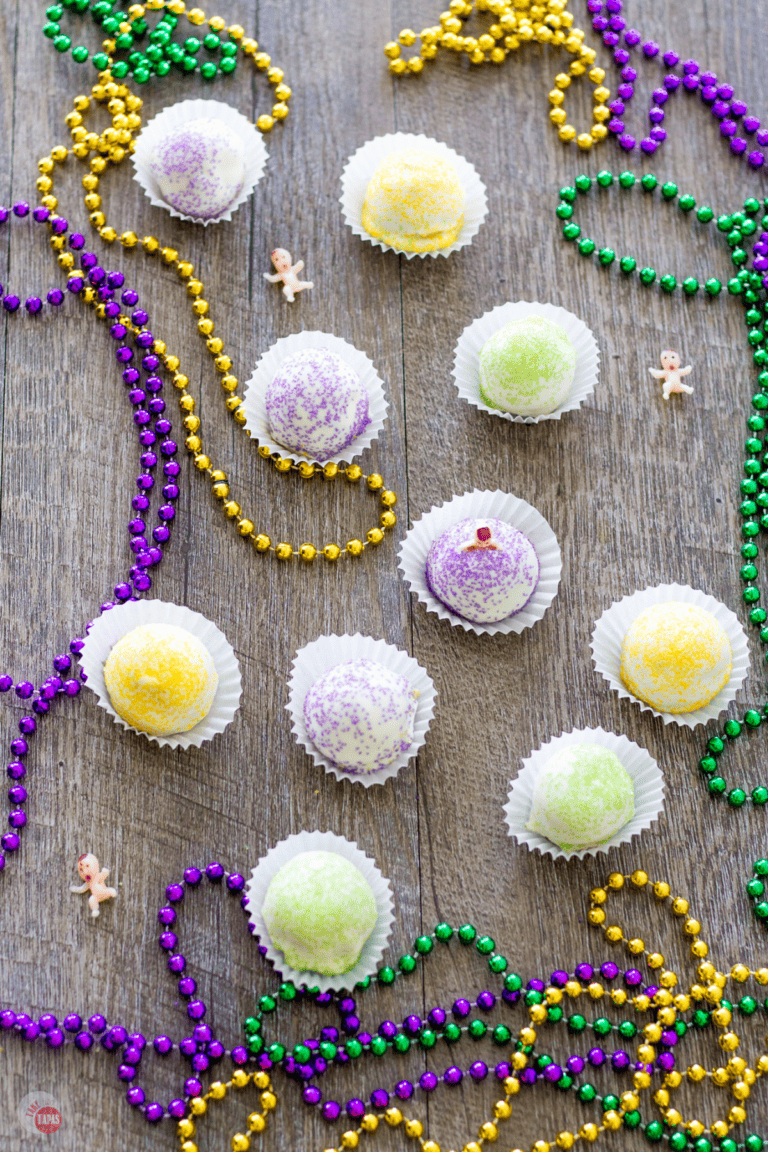 King Cake Truffles (Mardi Gras Dessert)