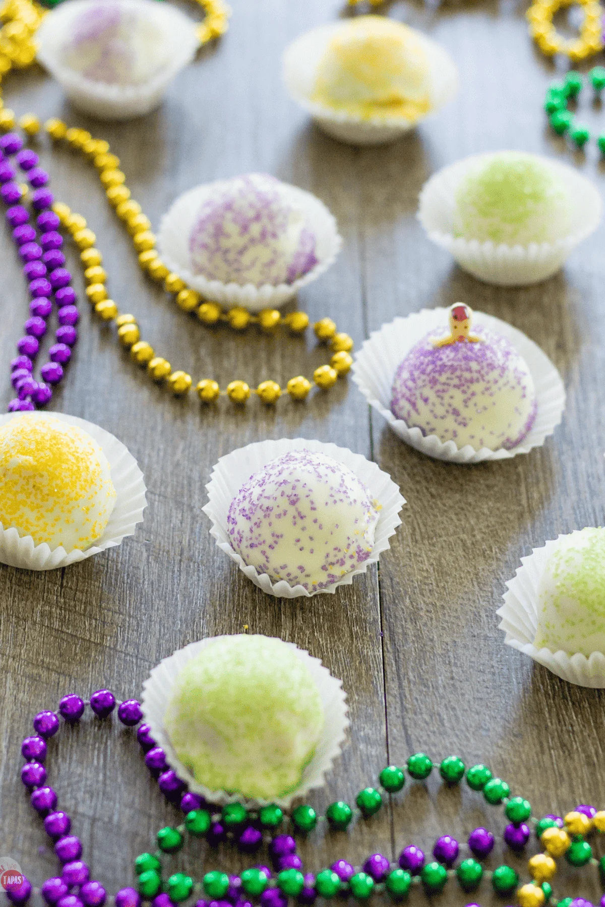 King Cake Truffles (Mardi Gras Dessert)