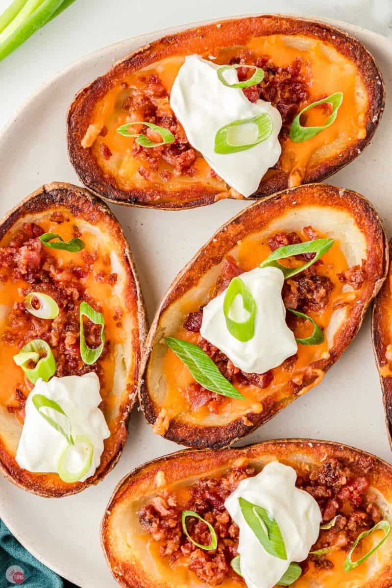 Homemade Loaded Potato Skins (Easy!)