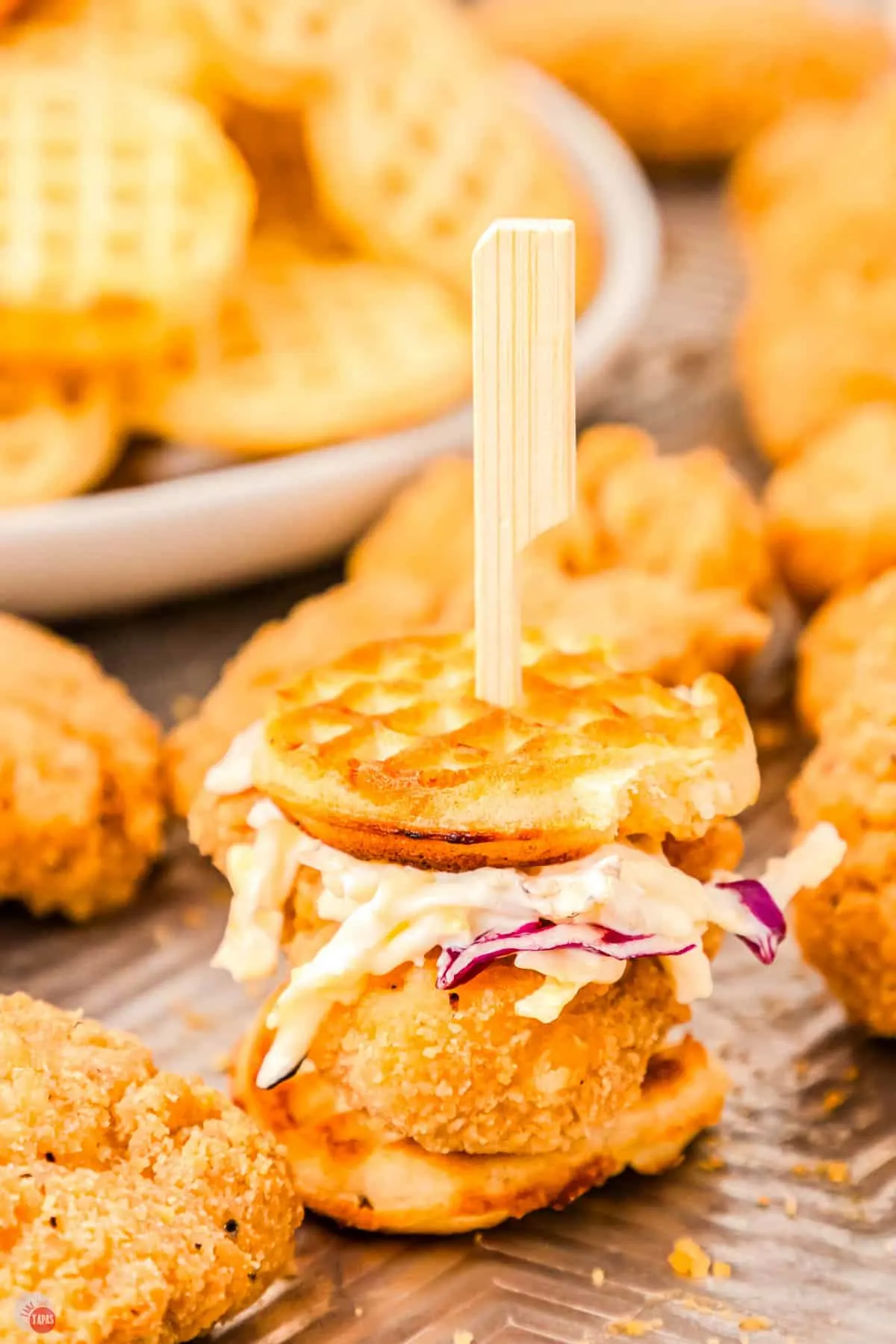 Easy Chicken and Waffle Sliders - Take Two Tapas