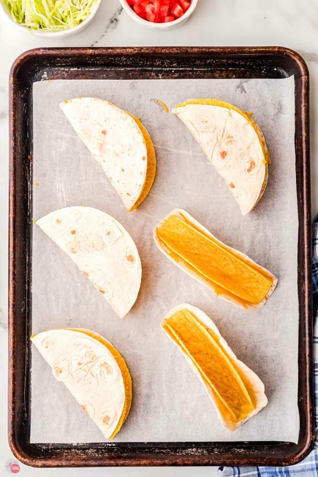 Cheesy Gordita Crunch Tacos - Take Two Tapas